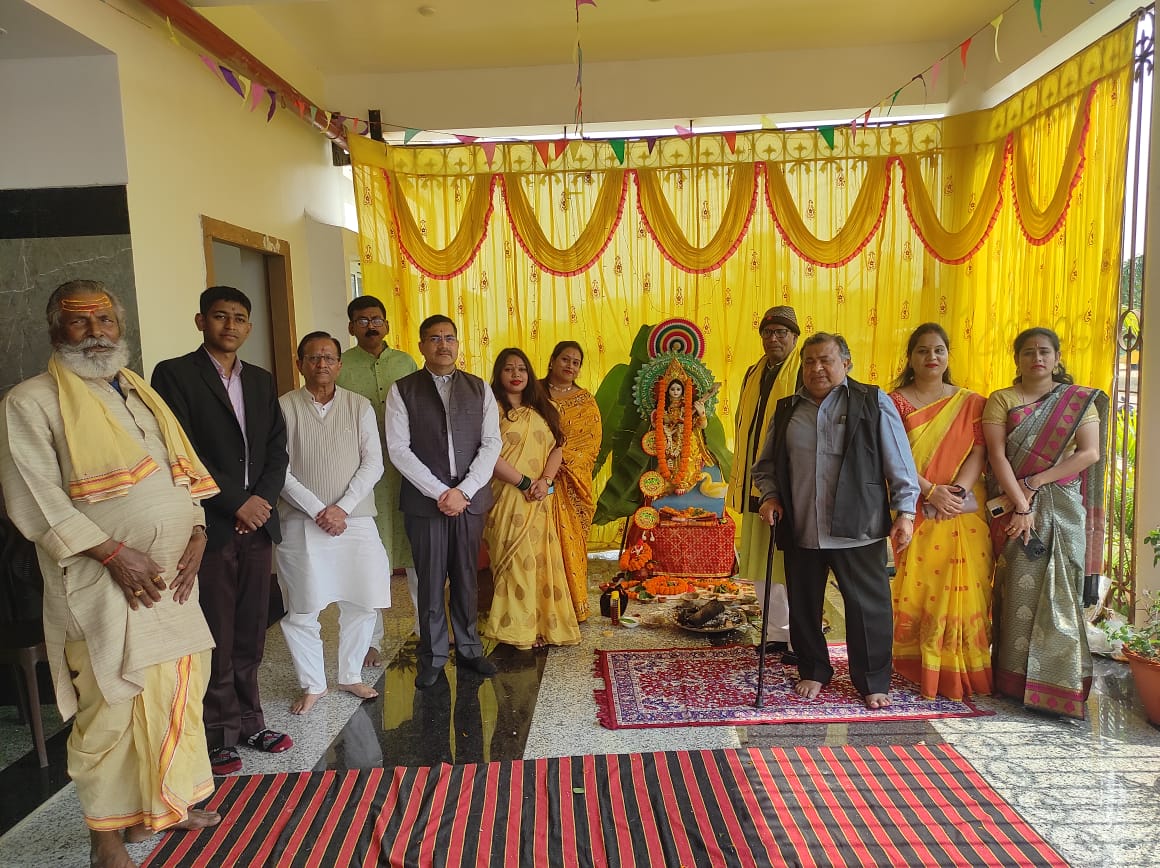 Goddess Saraswati Worship at Sona Devi University