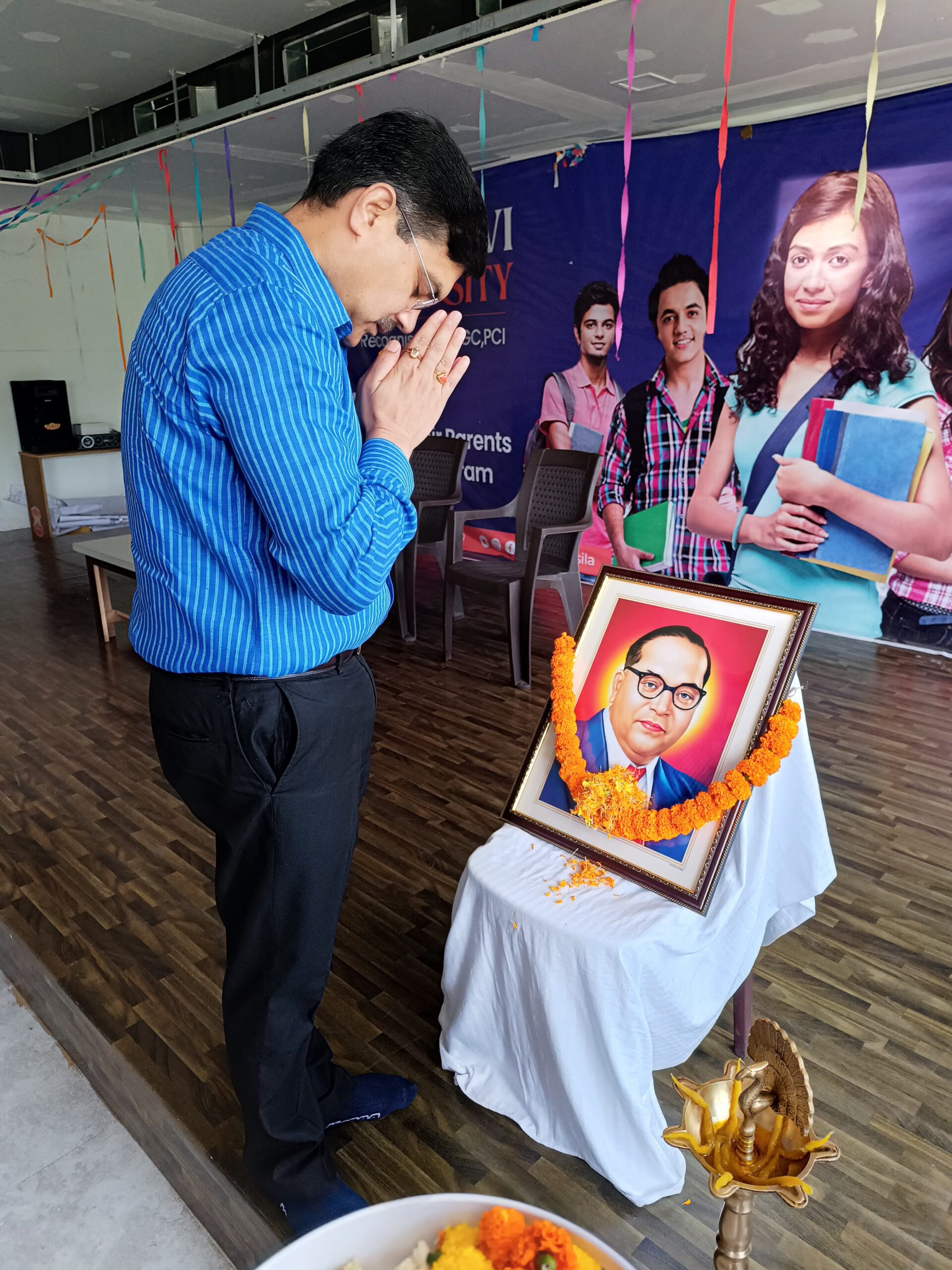 Tribute to Baba Saheb on Ambedkar Jayanti at Sona Devi University ...